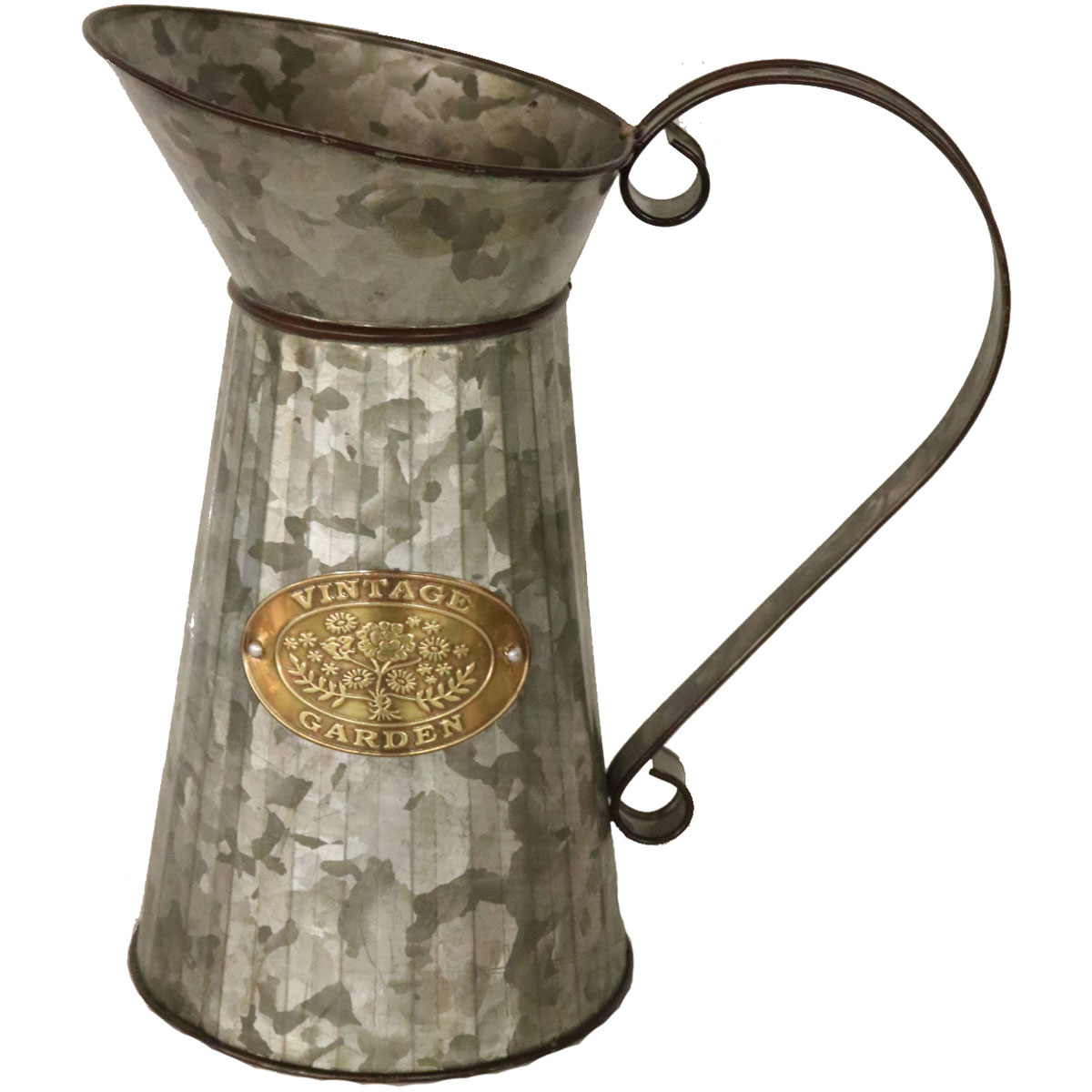 12"W x 8"D x 8"H Robert Allen Home & Garden IronLite™ Pitcher Planter ...