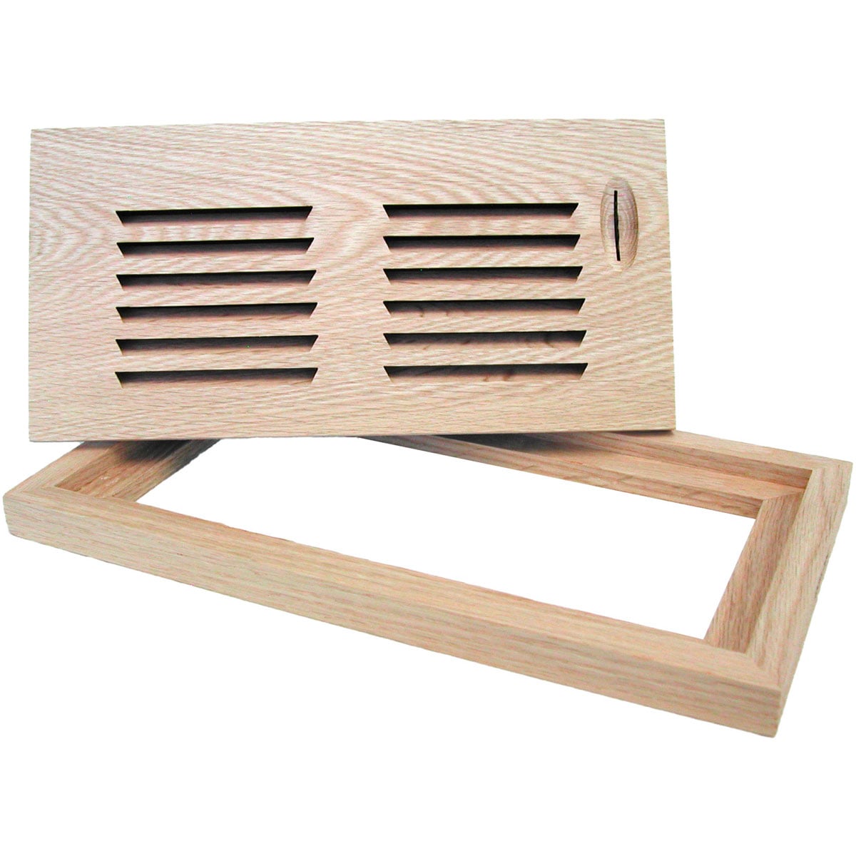 Horizontal Slot Flush Mount Register For 4"H x 10"W Duct (6 3/4"H x 12 ...