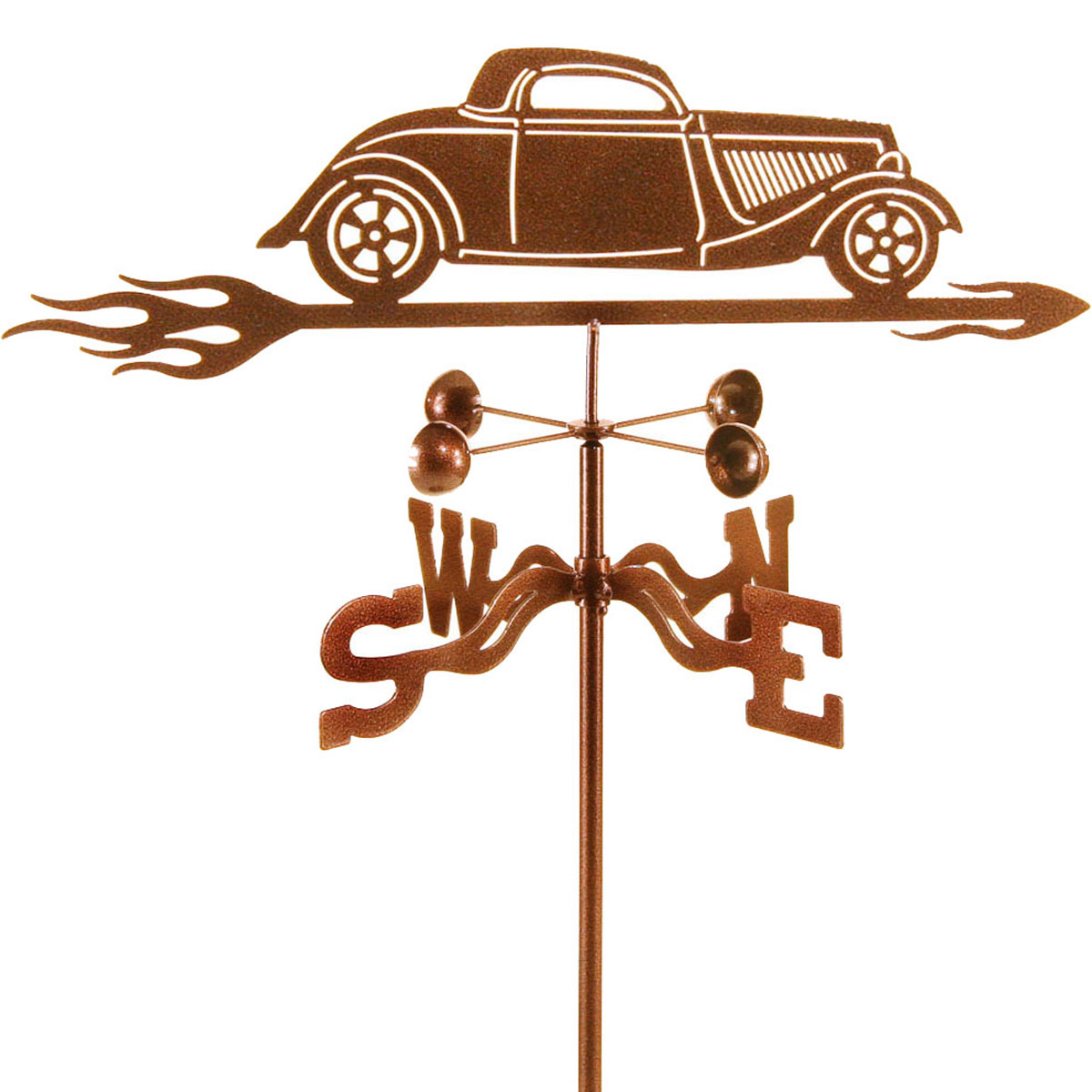 21"L x 5 1/2"H Vintage Series 1934 Hot Rod Car Weathervane, w/ Roof ...
