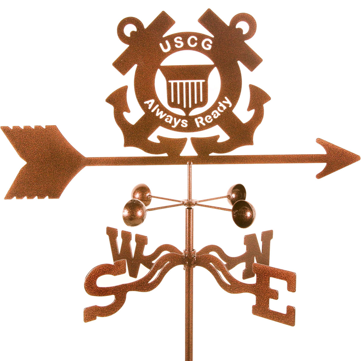 21"L x 8 3/4"H Vintage Series Coast Guard Logo Weathervane, w/ Deck ...