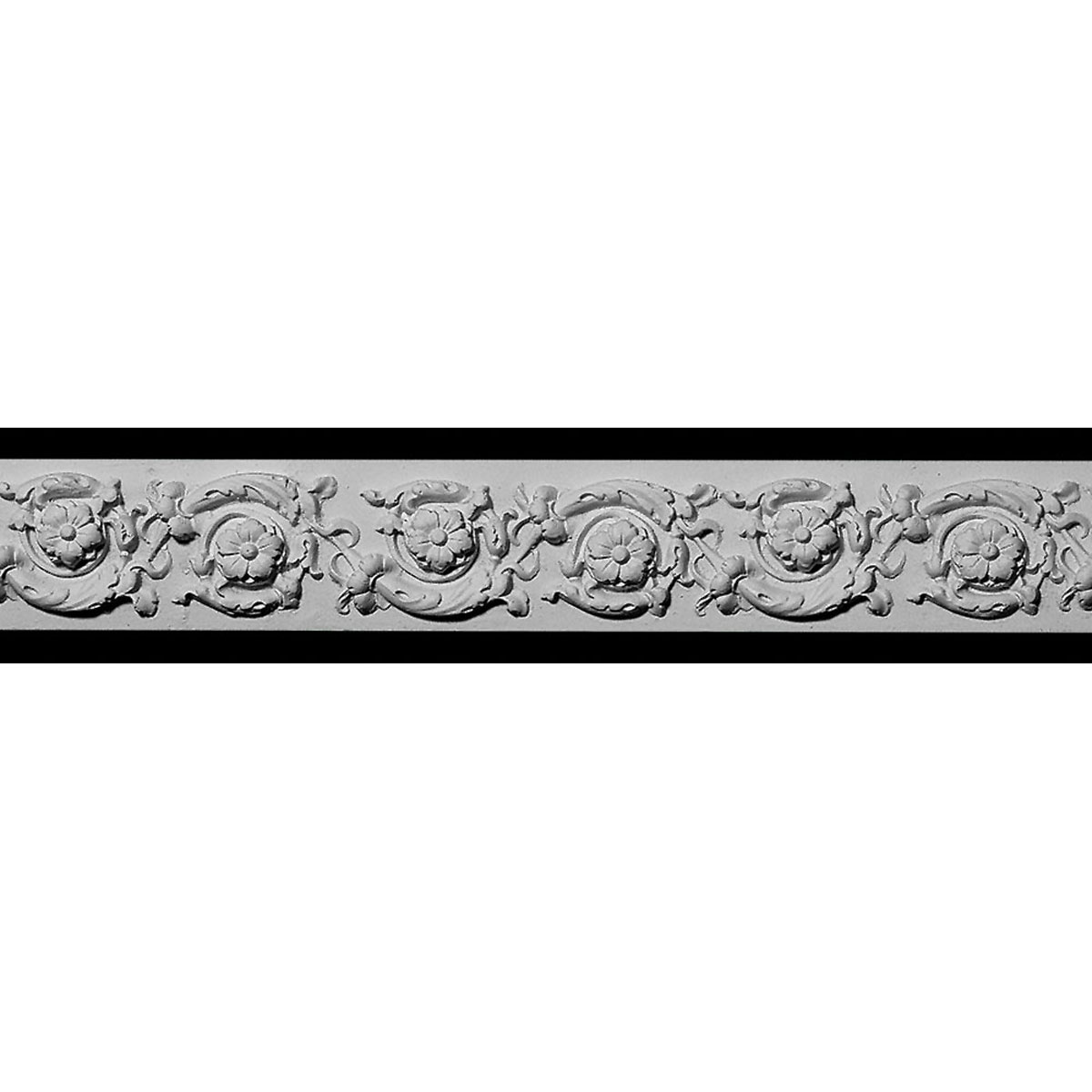 2 1/4" H x 3/4" D x 8'L Frieze, Flower & Vines - HomeOver.com